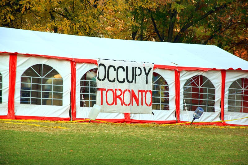 Occupy Toronto editorial stock image. Image of demonstrators - 23843744
