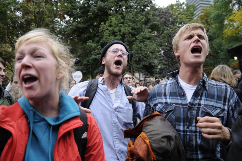 Occupy Toronto editorial stock image. Image of demonstrators - 23843744