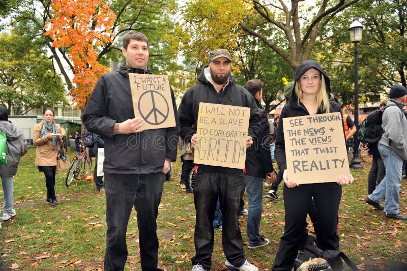 Occupy Toronto - Toronto Version of Occupy Wall St Editorial Stock ...