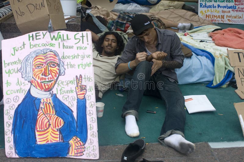 Occupy Wall St. editorial photo. Image of occupy, corporations - 21339886