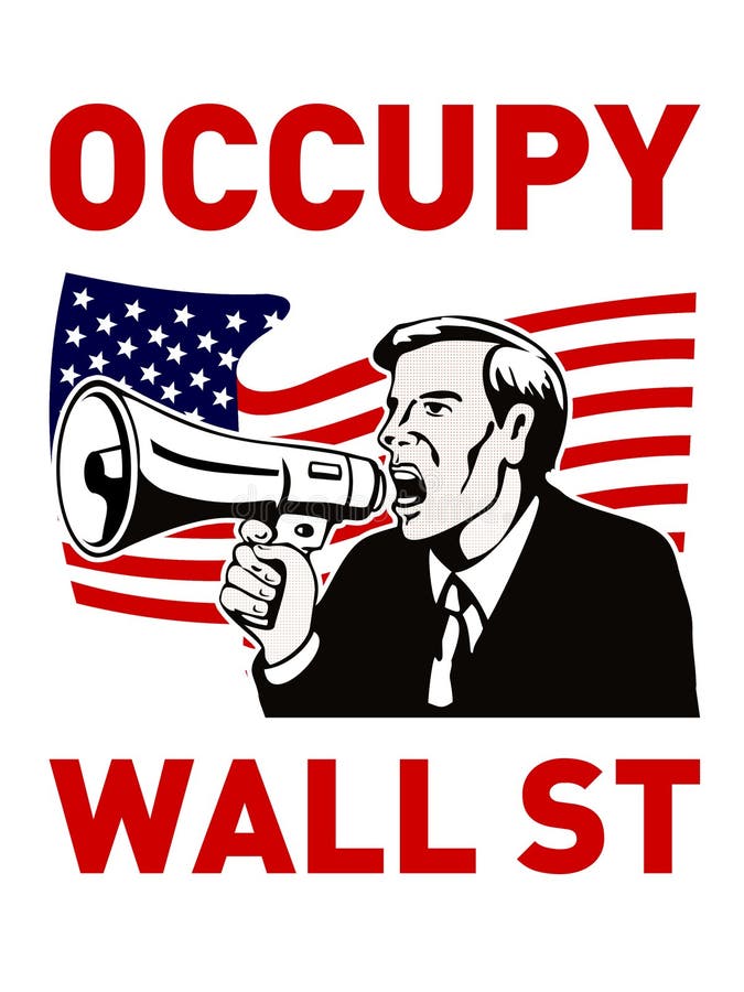 Occupy Wall Street stock vector. Illustration of corporations - 22029898