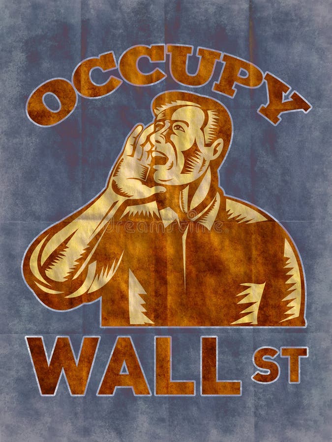 Occupy Wall Street stock vector. Illustration of corporations - 22029898
