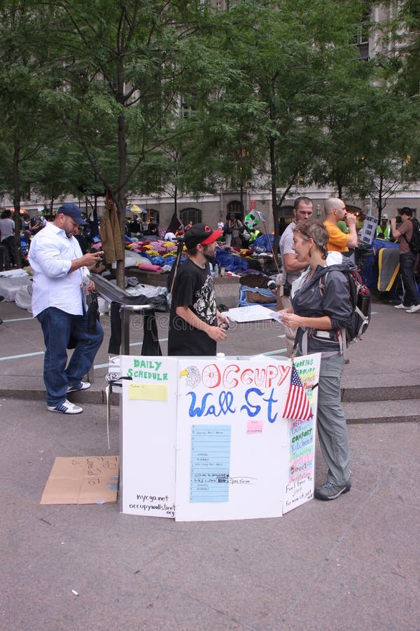 Occupy Wall Street protest editorial image. Image of editorial - 21355965