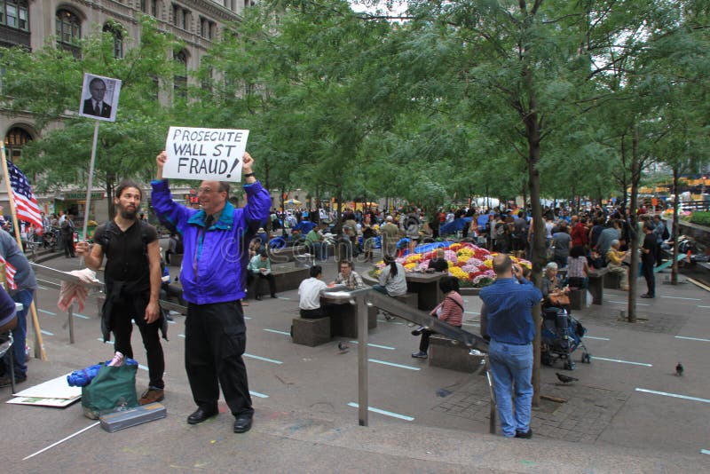Occupy Wall Street protest editorial image. Image of editorial - 21355965