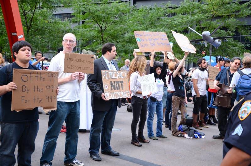 Occupy Wall Street Protest editorial photo. Image of fight - 21545346