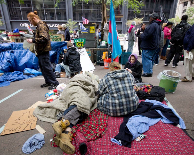 Occupy Wall Street Protest editorial photography. Image of wallstreet ...