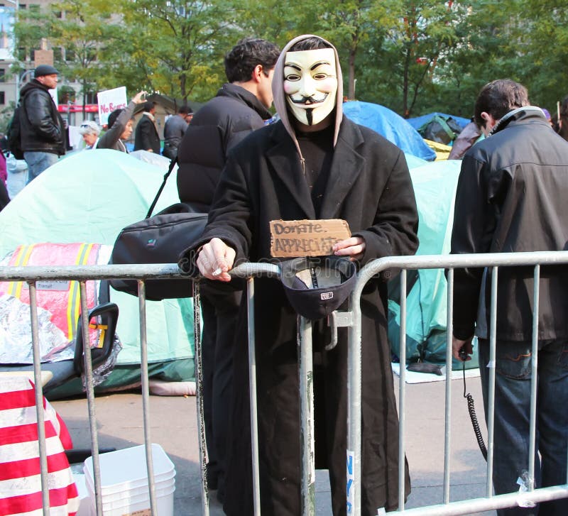 Occupy Wall Street Protest editorial stock photo. Image of street ...