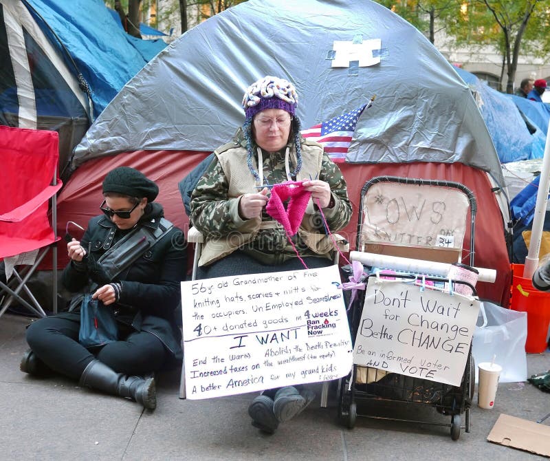 Occupy Wall Street Protest editorial stock image. Image of street ...