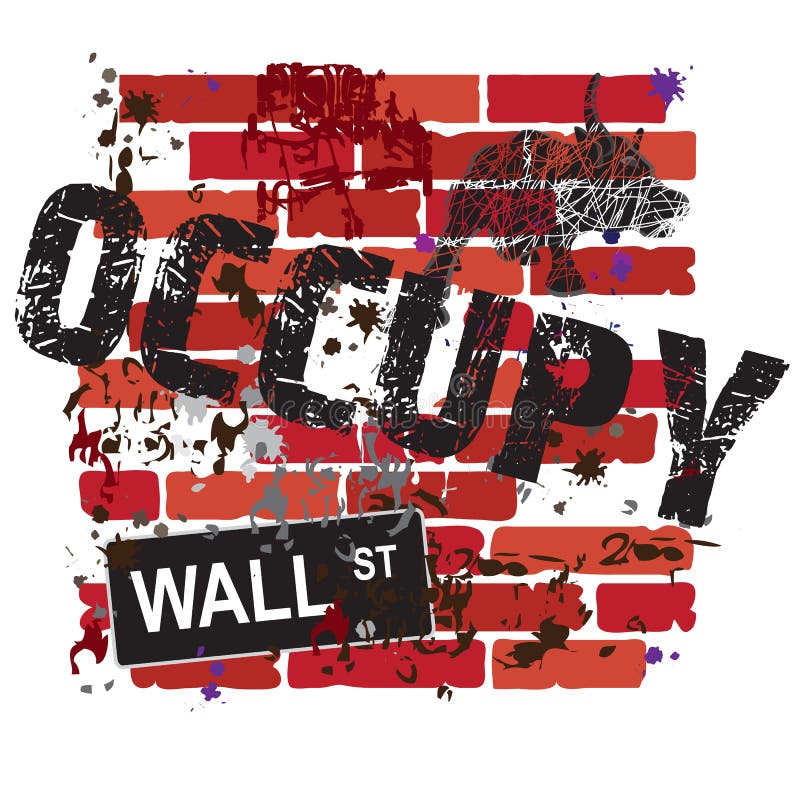 Occupy Wall Street stock vector. Illustration of corporations - 22029898