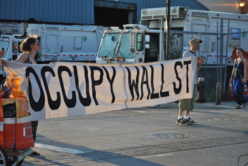 Occupy wallstreet editorial image. Image of protest, york - 26137000