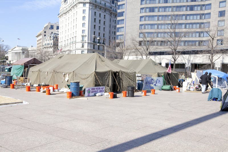 Occupy Washington 2/18/12 editorial stock image. Image of nation - 23797964