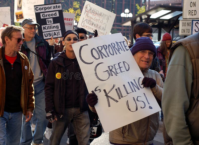Occupy Wall Street Protest editorial stock photo. Image of rights ...