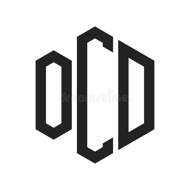OCD Logo Design. Initial Letter OCD Monogram Logo Using Hexagon Shape ...