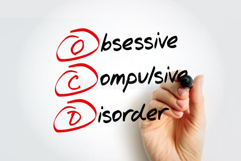 Ocd Obsessive Compulsive Disorder Acronym Marker Health Concept ...