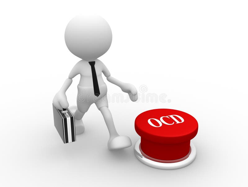 OCD - Obsessive Compulsive Disorder Stock Illustration - Illustration ...