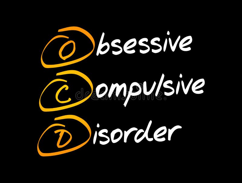 OCD - Obsessive Compulsive Disorder, Acronym Health Concept on Blackboard Stock Photo - Image of ...