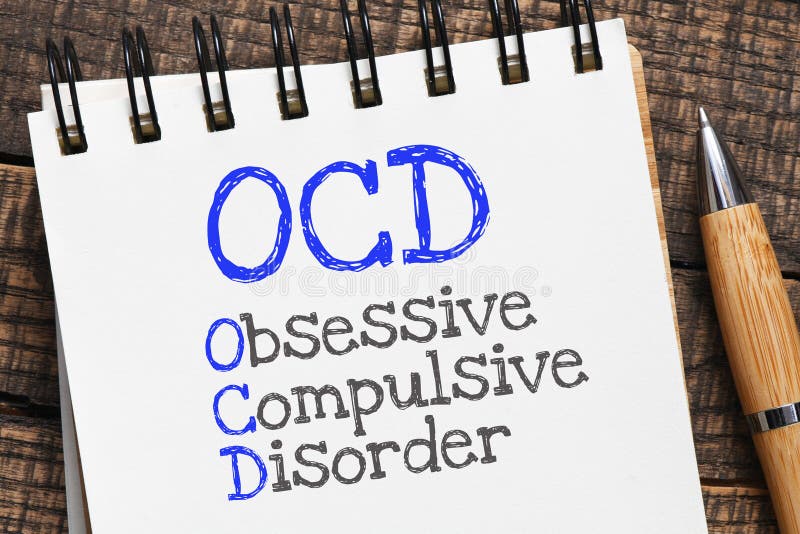 OCD Obsessive Compulsive Disorder Written in Notebook Stock Photo ...