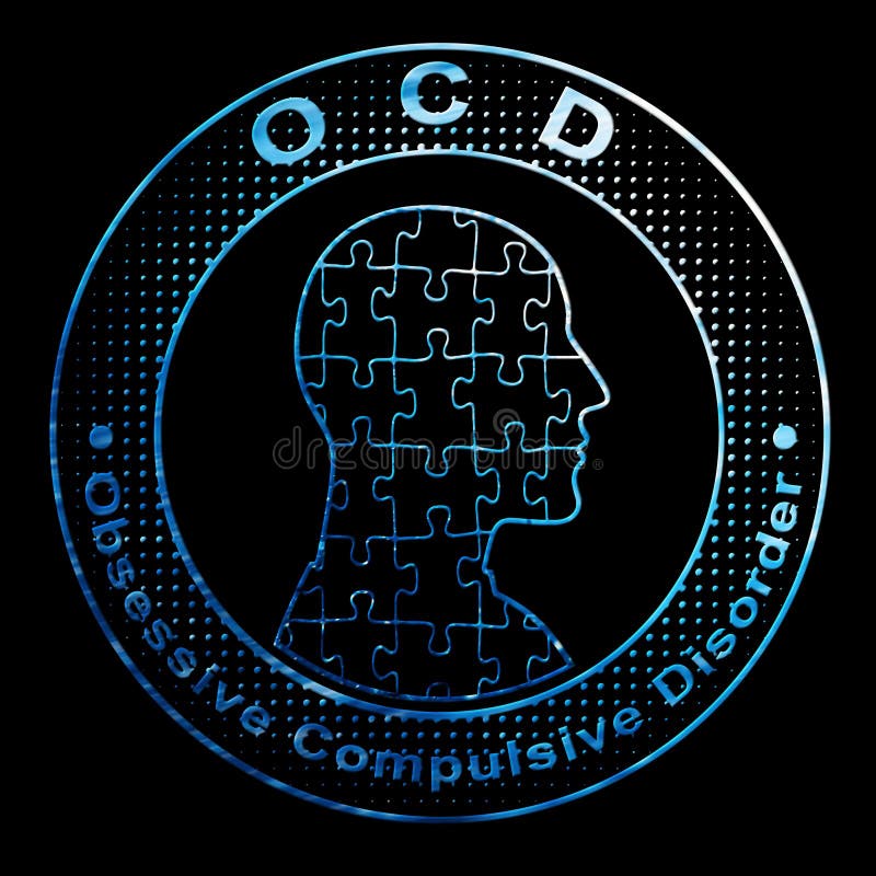 Ocd Psyology Concept stock abbildung. Illustration von besessenheit ...