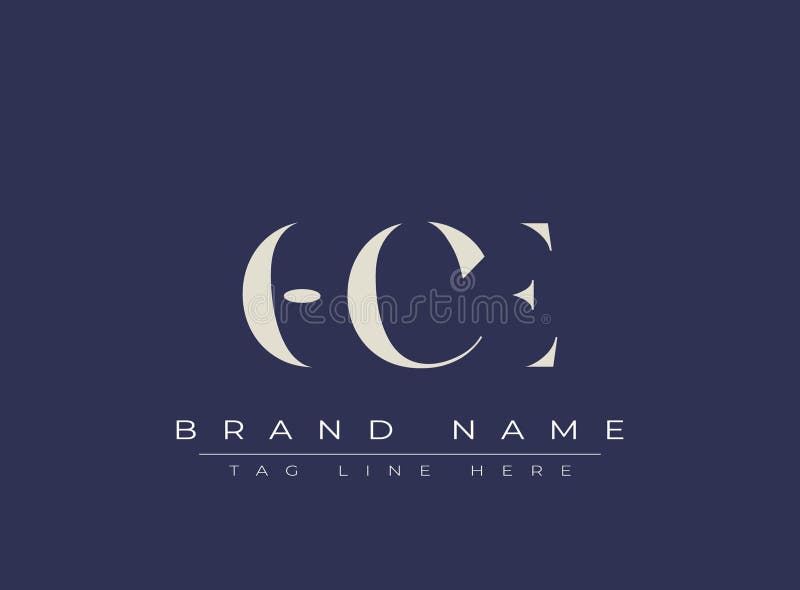 OCE Abstract Letter Logo Design Stock Vector - Illustration of graphic ...