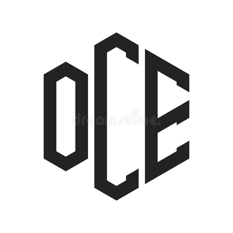 OCE Logo Design. Initial Letter OCE Monogram Logo Using Hexagon Shape ...