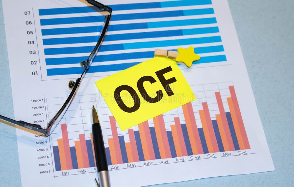 OCE Text Written on Notepad on the Blue Background Stock Photo - Image ...