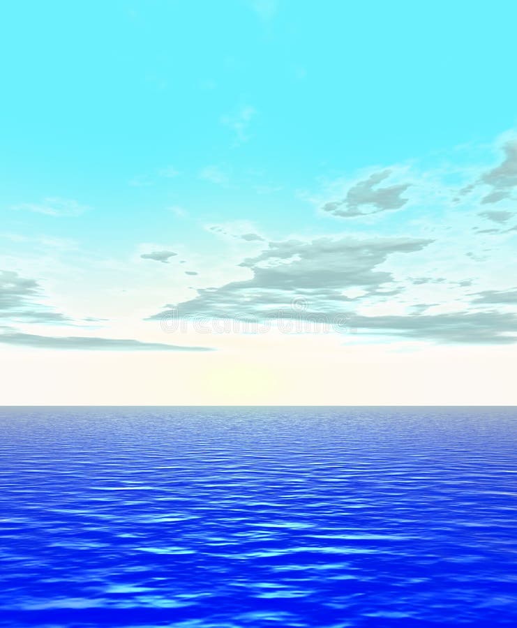 Ocean stock illustration. Illustration of dark, drawing - 7071381