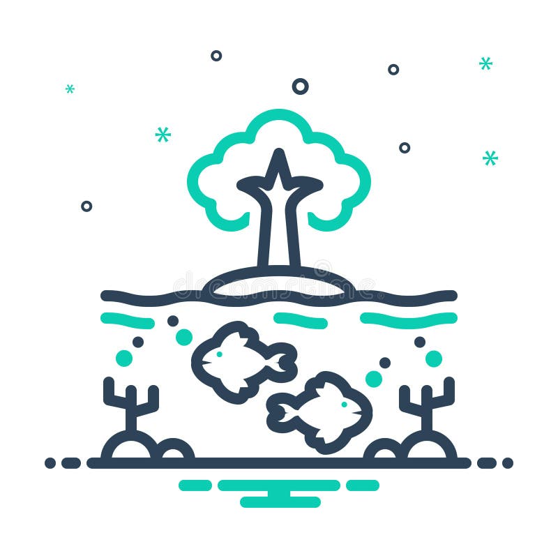 Mix Icon for Ocean Acidification, Ocean and Environment Stock Vector ...