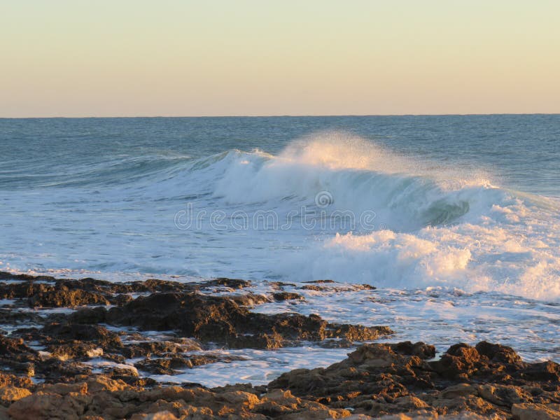The ocean is amazing stock image. Image of morning, sunset - 186435101