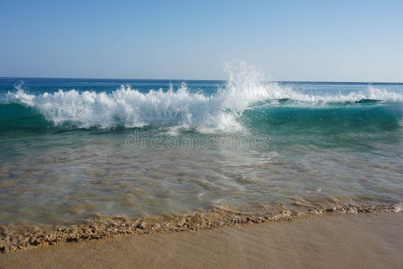 The Magic of Waves , Vrachos Beach, Greece. Stock Photo - Image of ...