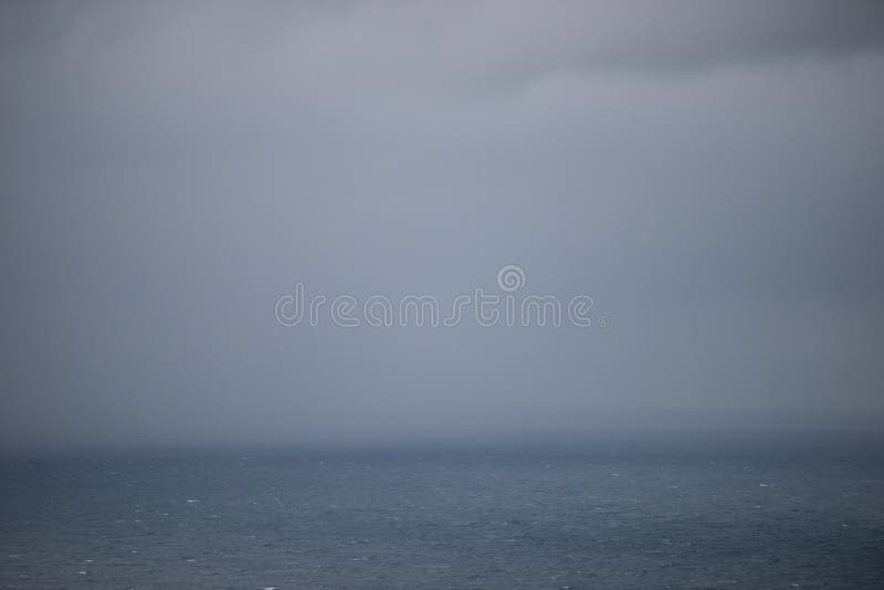 Ocean Background with Rain Clouds Stock Photo - Image of beautiful ...