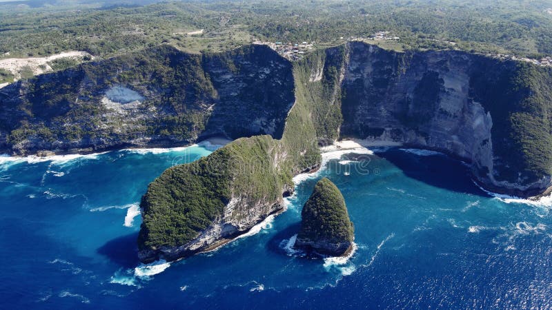 Ocean on a Bali are Photographed from a Drone Stock Photo - Image of ...