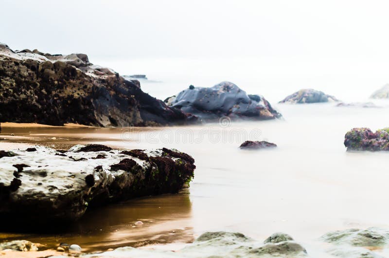 The Ocean on the Banks of Rocks and Rocks Stock Photo - Image of view ...