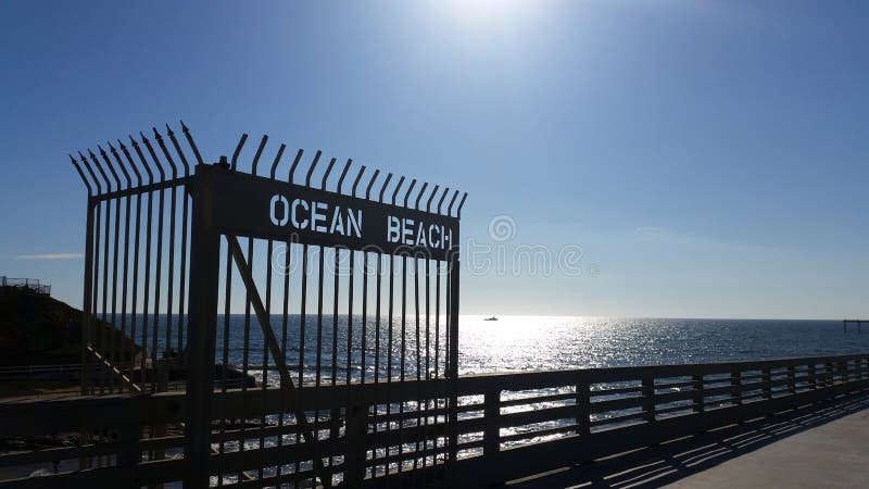 Ocean beach stock photo. Image of beach, fishing, gate - 58006800