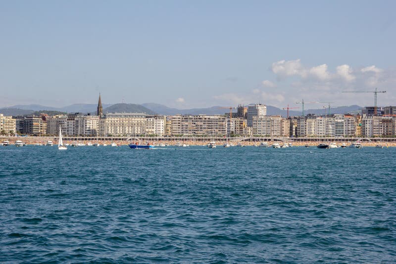 Ocean beach editorial photo. Image of basque, sebastian - 153928206