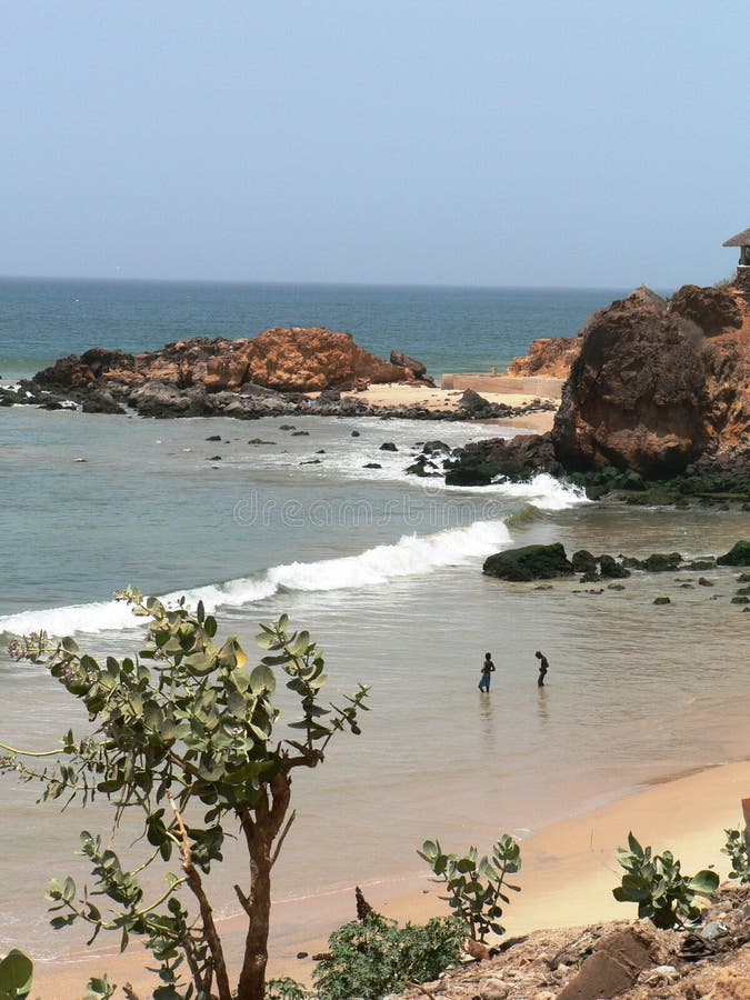 The Ocean and Beach in Senegal in Africa Stock Photo - Image of ...