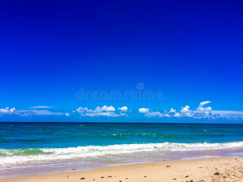 Ocean View of Beach in South Florida Stock Photo - Image of beach, view ...