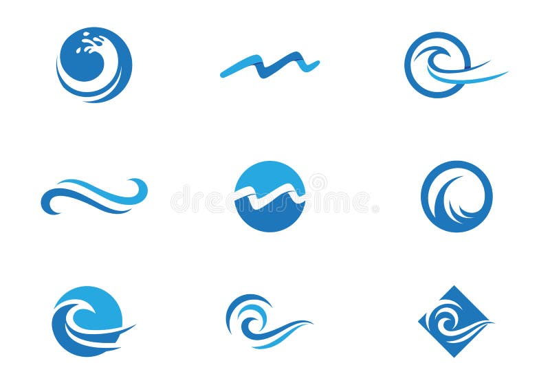 Ocean beach wave logo stock vector. Illustration of modern - 81514911