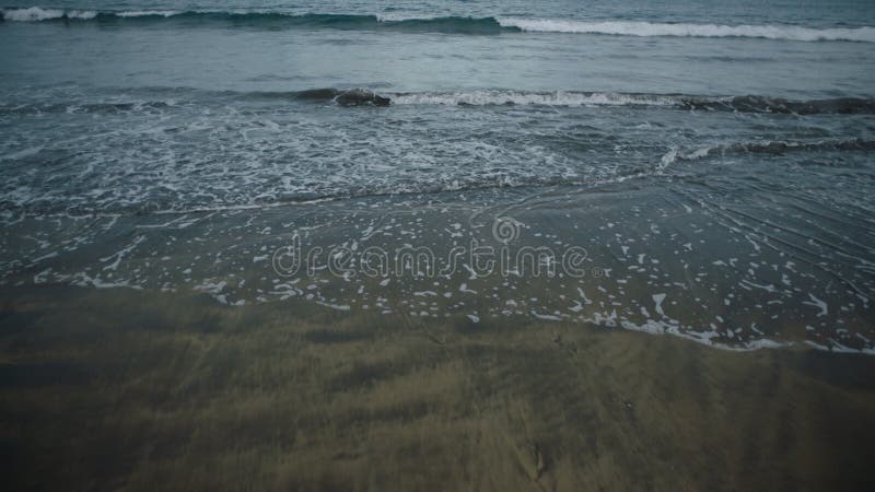 Ocean Beach with Waves. Calm and Soothing Shots with Waves. Stock Video ...