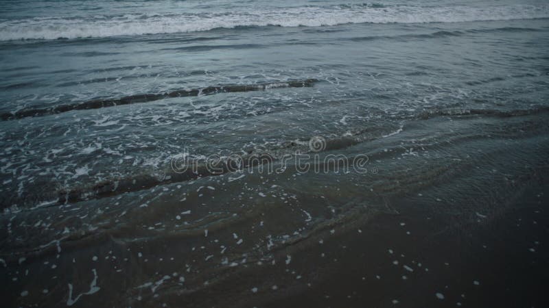 Ocean Beach with Waves. Calm and Soothing Shots with Waves. Stock ...