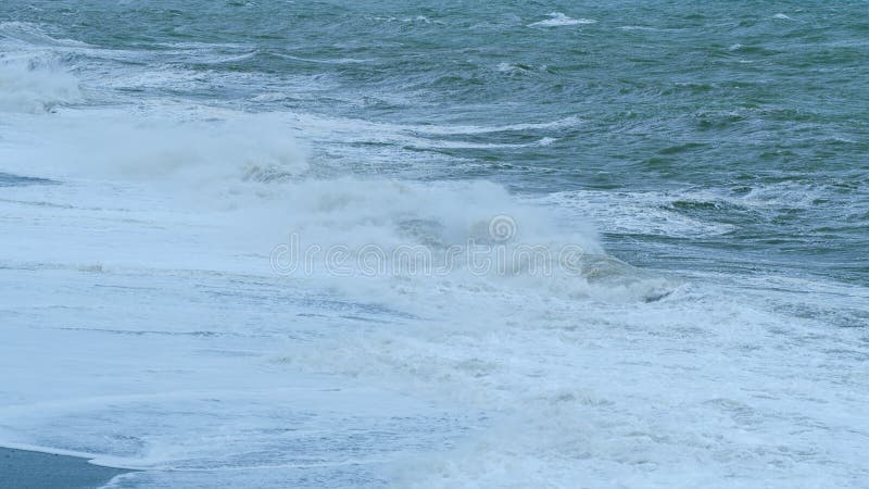 Ocean Beautiful Waves. Storm at Sea and Extreme Ocean Waves Breaking ...