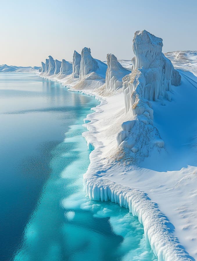 Ocean Beauty with Unique Sand Forms Stock Illustration - Illustration ...