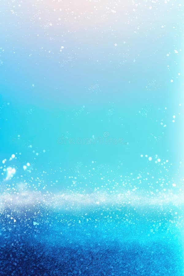 Ocean Blue Background Glitter Silhouettes Vertical Mobile Postcard ...