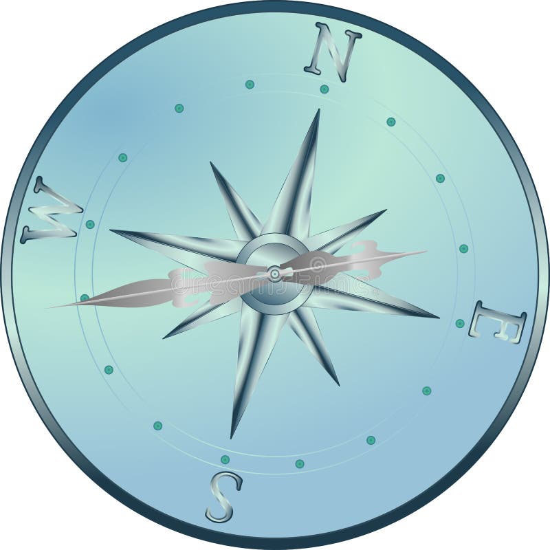 Ocean blue compass stock photo. Image of north, compass - 40899190