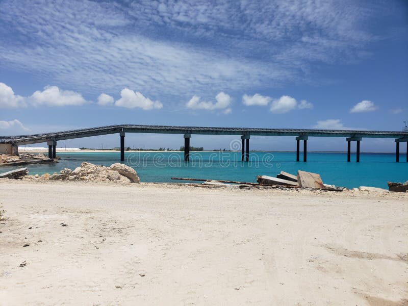 Ocean Blue Salt Dock Bahamas Ocean Stock Photo - Image of ocean, blue ...