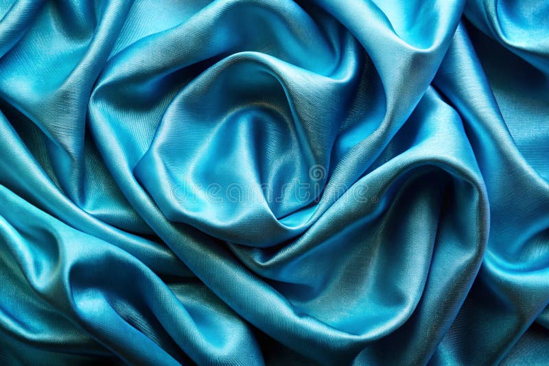 Ocean Blue Silk Fabric Texture Textile Pattern Stock Illustration ...
