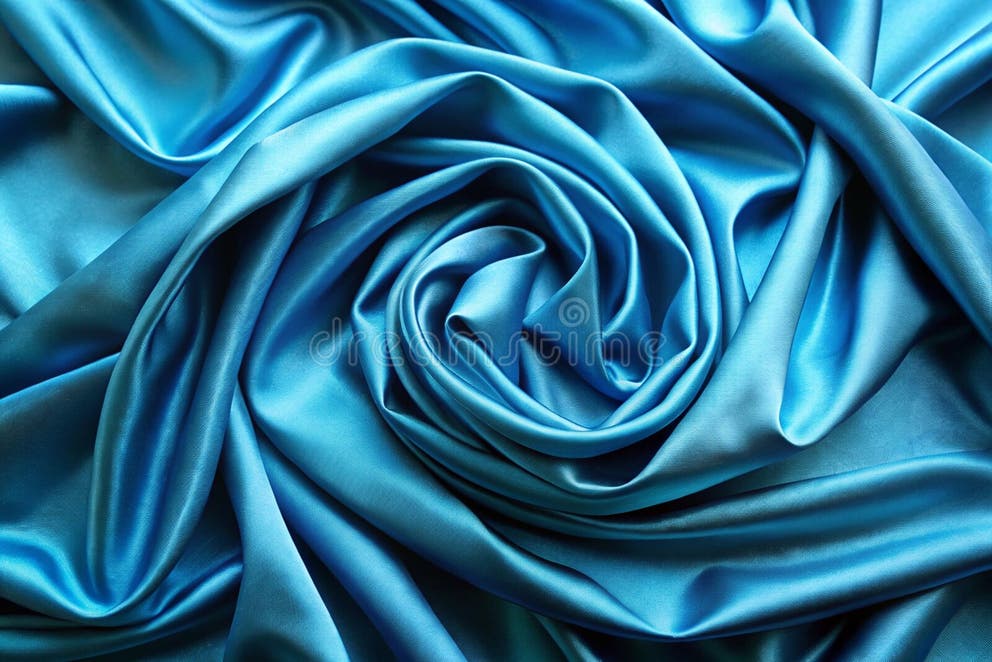 Ocean Blue Silk Fabric Texture Textile Pattern Stock Illustration ...