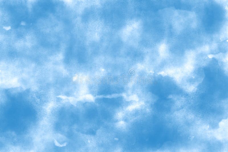 Ocean Blue Theme Water Colour Paper Texture Background Stock Image ...