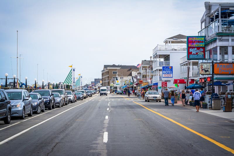 Ocean Boulevard, in Hampton Beach, New Hampshire. Editorial Stock Image ...
