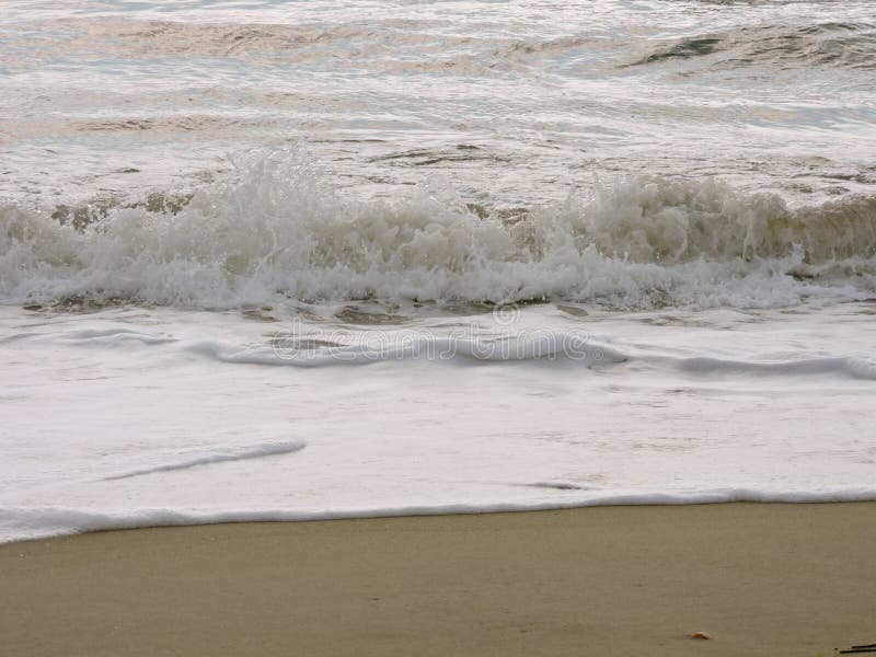 Ocean breaks on shore stock image. Image of tranquil - 93281993