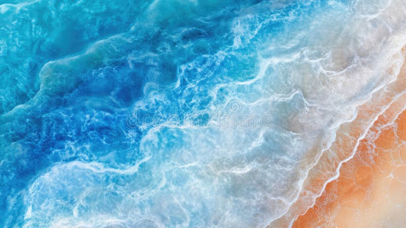 Ocean Breeze Creates Beautiful Patterns on Water S Surface during ...